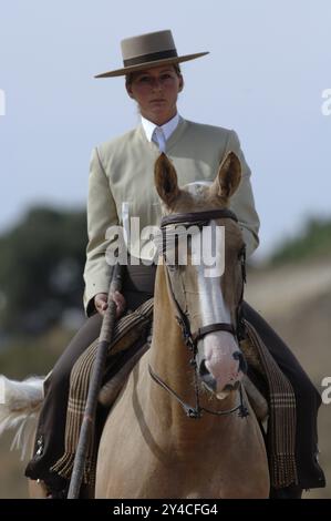 Spanish rider with garrocha Stock Photo - Alamy