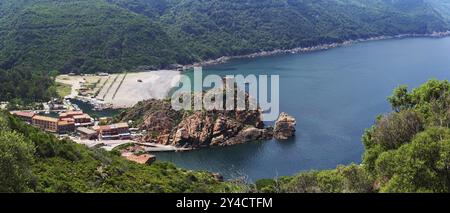 Porto Marina in the Gulf of Porto, Corsica Stock Photo - Alamy