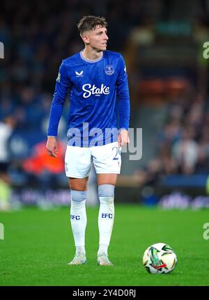 Everton’s Jesper Lindstrom in action during the Premier League match at ...