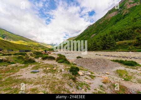 Baspa river flowing through Chitkul, Himachal Pradesh, India Stock ...
