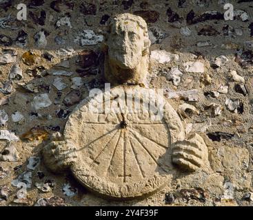 medieval sundial on the wall of the st mary,gdansk,poland Stock Photo ...