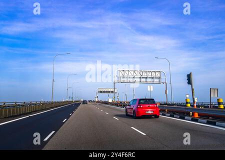 Vehicles exiting Tuas Second Link Custom. It is one of Singapore's two ...