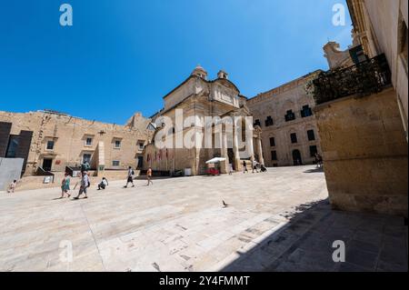 Knisja Santa Katerina tal-Italja a catholic church in Valletta Stock ...