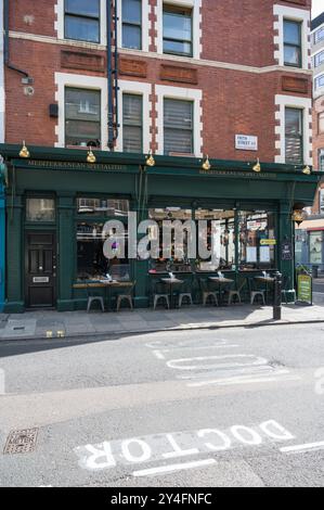 Bistro 1 a Mediterranean restaurant on corner of Frith Street and Romilly Street Soho London ...