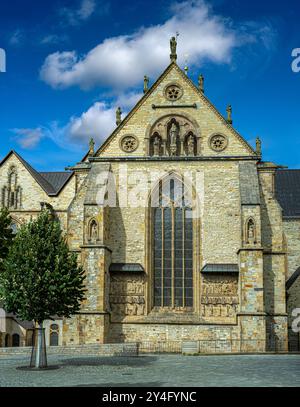 Catholic Paderborn Cathedral St. Liborius (Paradise portal) is mainly ...