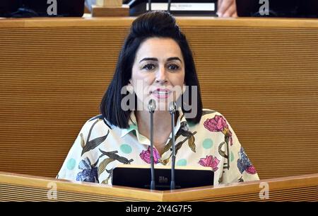Isabella Greco pictured during a plenary session of the parliament of ...