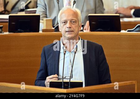 Walloon Minister Yves Coppieters pictured during a plenary session of ...