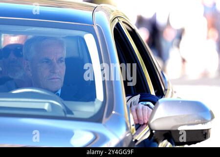 Hellesylt 20240918. Prime Minister Jonas Gahr Store (Ap), Jens Berge ...