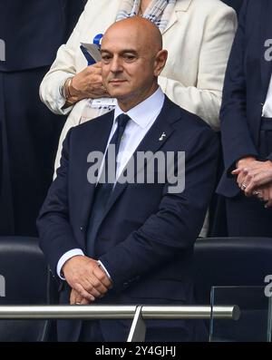 Tottenham Hotspur chairman Daniel Levy in the stands before the Premier ...