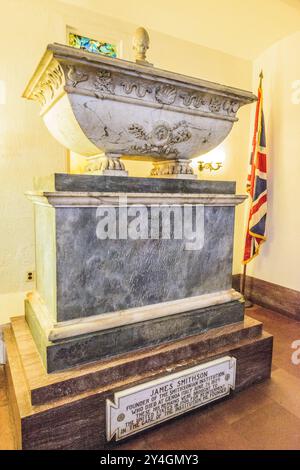 Smithsonian Castle Smithson Crypt. The Smithson Crypt, in the ...