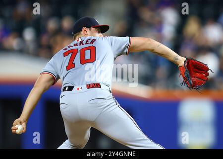 Washington Nationals starting pitcher Mitchell Parker in action during ...