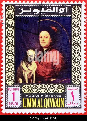 William Hogarth, an English painter and engraver, is depicted here in a ...