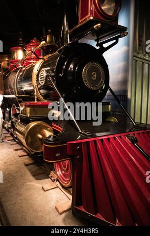 The steam locomotive Jupiter on display at the Smithsonian National ...