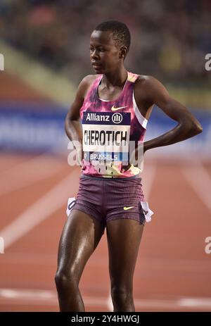 Faith Cherotich of Kenya competing in the Women's 3000 Metres ...