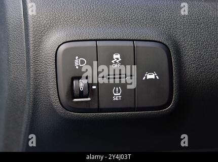 esp board button on the car dashboard Stock Photo - Alamy