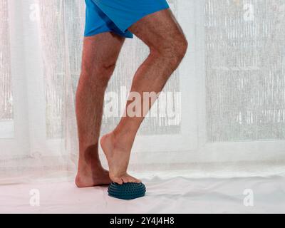 hemisphere with spikes for foot rehabilitation, improves blood ...