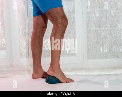 hemisphere with spikes for foot rehabilitation, improves blood ...