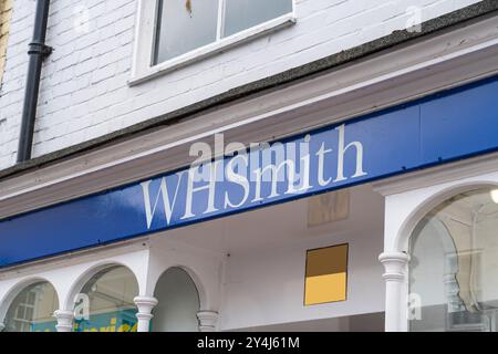 Shop front and entrance to the WH Smith store on Palmerston road in ...