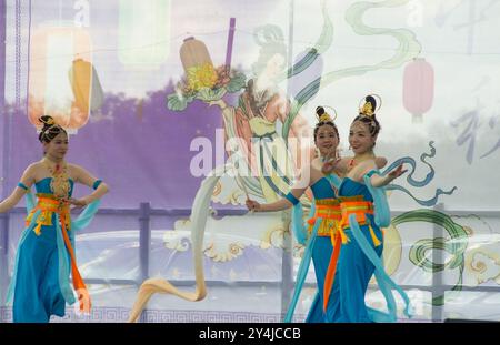 moon festival 2024 Shen Yun ribbon dance performances Stock Photo - Alamy