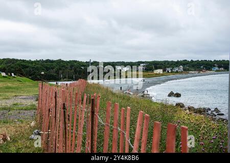 Sand bar at Topsail Beach in Conception Bay South, Newfoundland ...