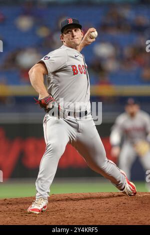 Boston Red Sox pitcher Zach Penrod poses during photo day at the team's ...