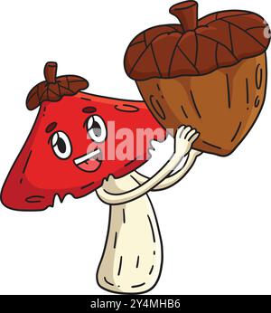 Spring Mushroom Cartoon Colored Clipart Stock Vector Image & Art - Alamy