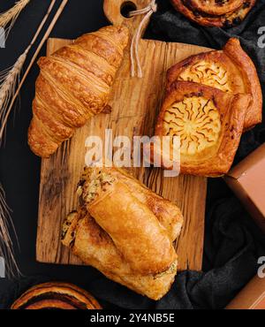 different pastries with boxes for delivery Stock Photo - Alamy