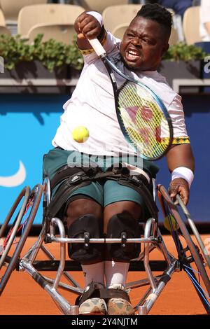 Donald RAMPHADI of South Africa in the mens quad wheelchair tennis ...