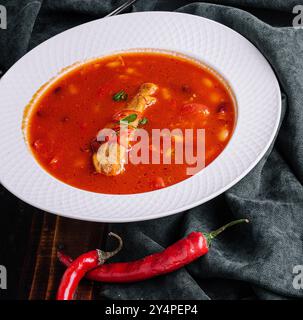 Kak’ik, a traditional spicy turkey stew, Cobán, Guatemala Stock Photo ...