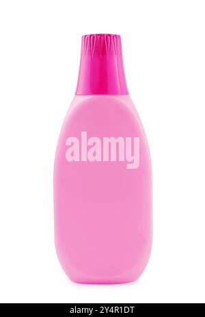 Pink shampoo bottle isolated on white Stock Photo - Alamy