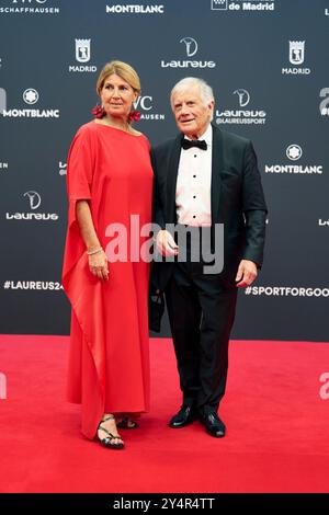 Giacomo Agostini, Maria Agostini attends Laureus World Sports Awards ...