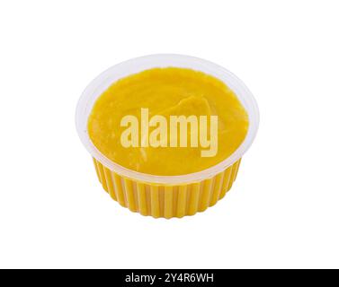 Bowl of American yellow mustard Stock Photo - Alamy