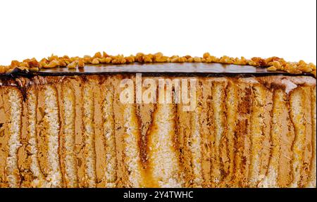 Food, Whole cake is standing vertically showing its delicious layers of ...