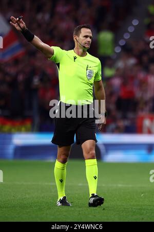 Referee Ivan Kruzliak in action during FIFA World Cup Qualifier Group K ...