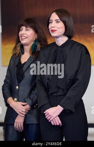 The Minister of Equality, Ana Redondo (c), on her arrival at the event ...