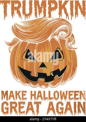 trumpkin make halloween great again Stock Vector Image & Art - Alamy