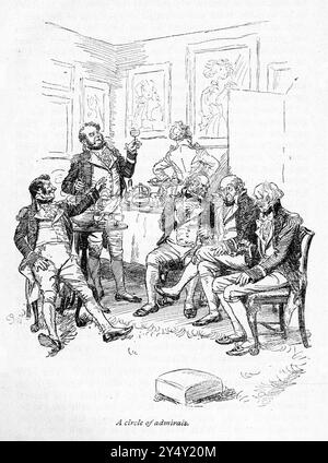 Engraving of a scene from the book Mansfield Park by Jane Austen, 1926 ...