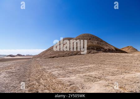 Field of rounded yardangs-usually eroded elongated streamlined ...