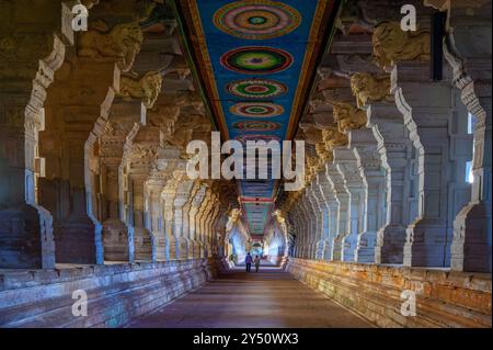 08 22 2009 Colorful design on ceiling in the magnificent corridors and ...