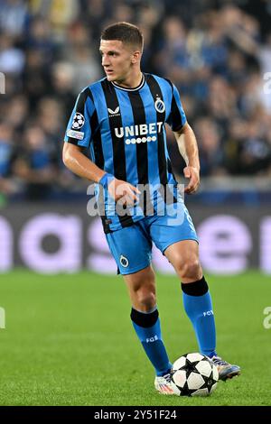 BRUGGE - Christos Tzolis of Club Brugge KV during the UEFA Champions ...