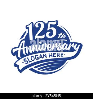 125 years anniversary design template. 125th logo. Vector and ...