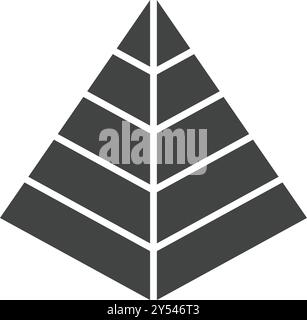 Pyramid icon vector image. Suitable for mobile application web ...