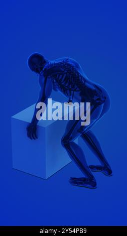 Human Lifting heavy object resulting Lower back Pain Stock Photo - Alamy
