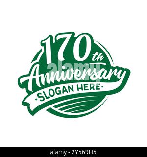 170 years anniversary design template. 170th logo. Vector and ...