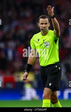 Referee Ivan Kruzliak in action during FIFA World Cup Qualifier Group K ...