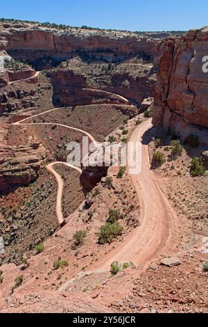 Shafer Switchbacks, Canyonlands National Park Stock Photo - Alamy