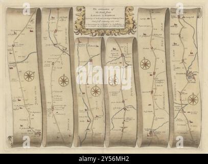Boroughbridge-Topcliffe-Catton-Northallerton road map by OWEN & BOWEN ...