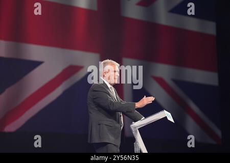 Reform UK MP Lee Anderson speaking during the Reform UK East of England ...