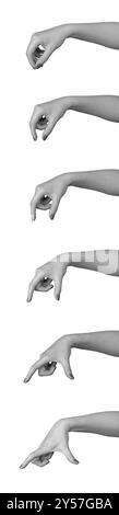 Collection hand gestures sign language Stock Photo - Alamy