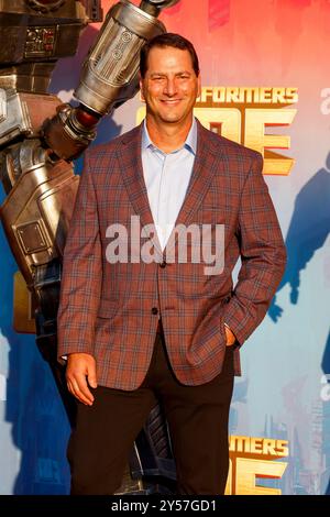 Aaron Dem attends the Transformers One European Premiere at Cineworld ...